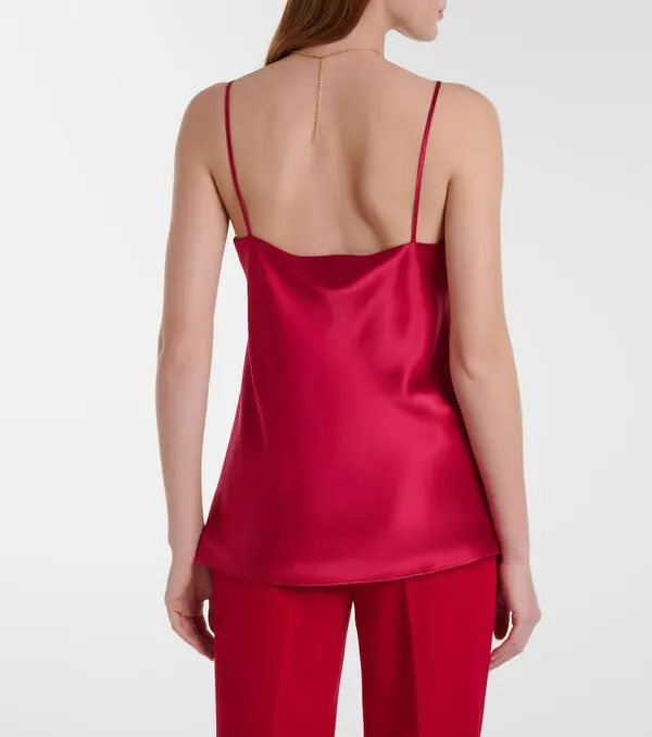 Max Mara Silk Satin Camisole - Red