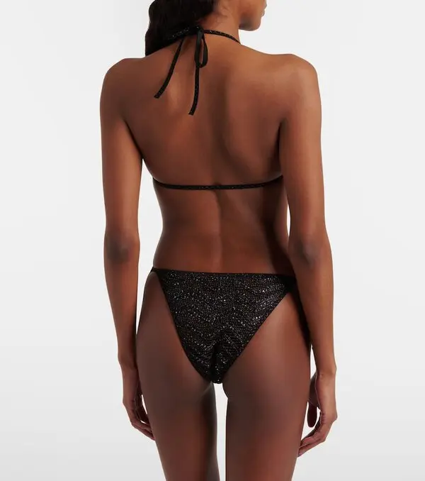 Missoni Zigzag Sequined Lamé Bikini - Brown