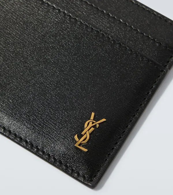Saint Laurent Cassandre Leather Card Case