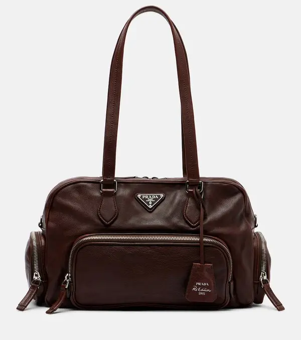 Prada Large Leather Shoulder Bag