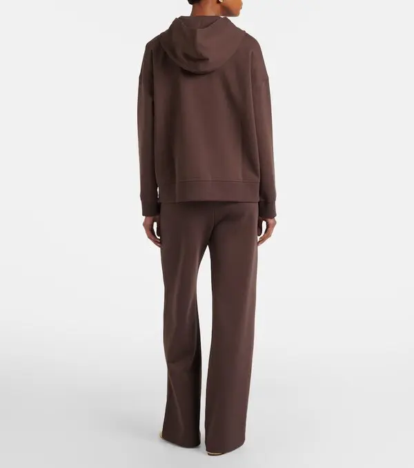 Max Mara Bali Cotton-blend Wide-leg Sweatpants