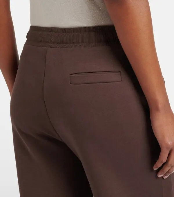 Max Mara Bali Cotton-blend Wide-leg Sweatpants
