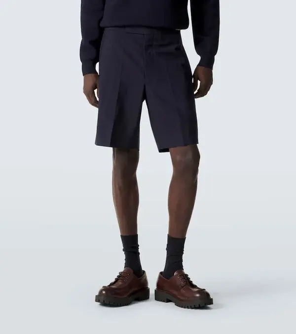 Prada Wool And Mohair Bermuda Shorts