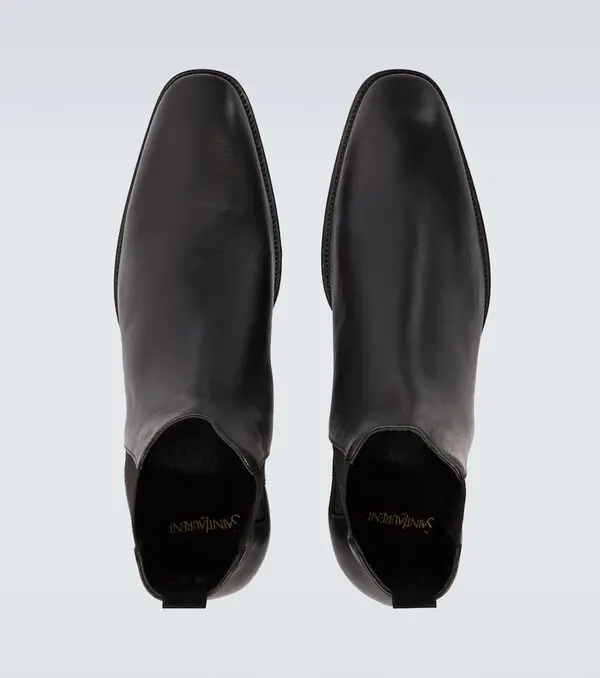 Saint Laurent Stanton Leather Chelsea Boots