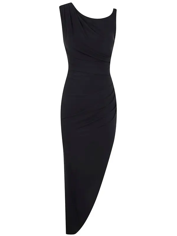 Elisabetta Franchi Long Dress - Black