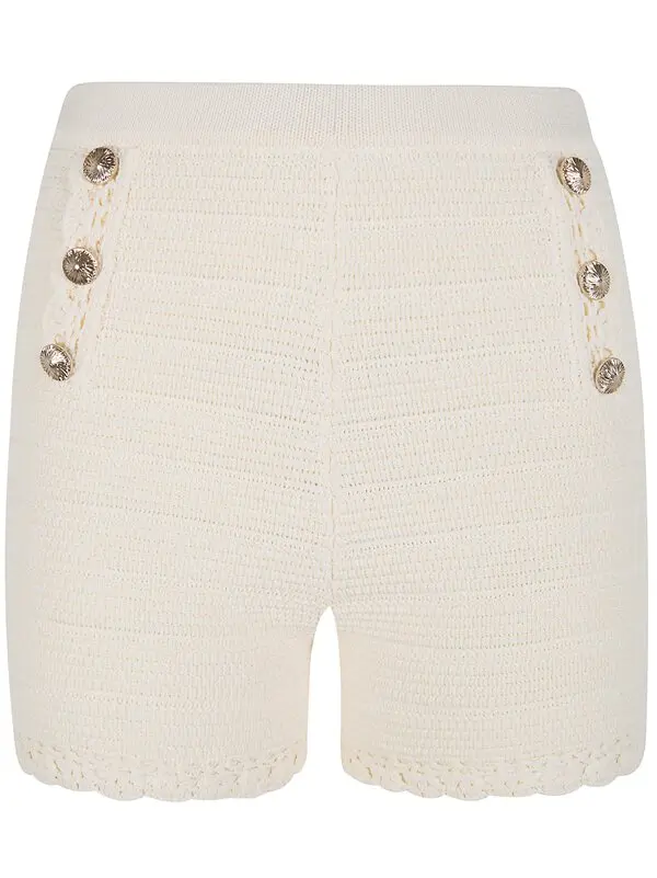 TWINSET Button Detailed Shorts - Beige