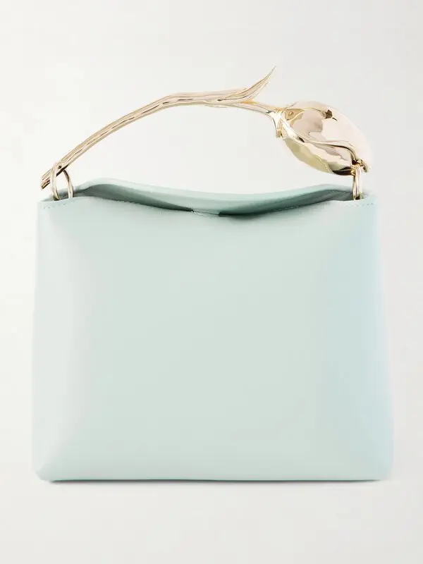 Erdem Bloom Mini Leather Clutch - Blue