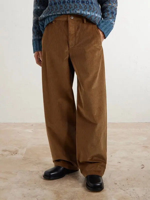 Loewe Straight-leg Cotton-corduroy Trousers
