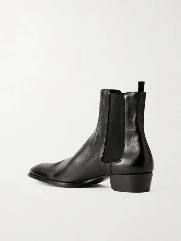 Saint Laurent Stanton Leather Chelsea Boots