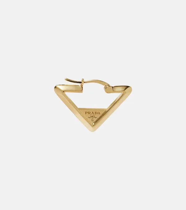 Prada Logo Stud Earrings