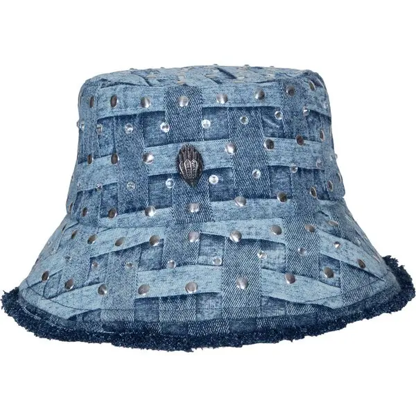 Kurt Geiger Embellished Denim Bucket Hat - Dark Blue