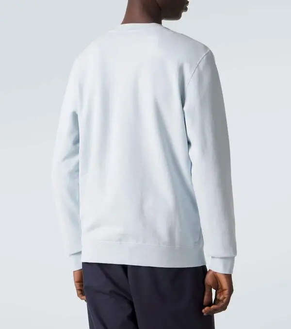 Sunspel Cotton Sweatshirt - Blue