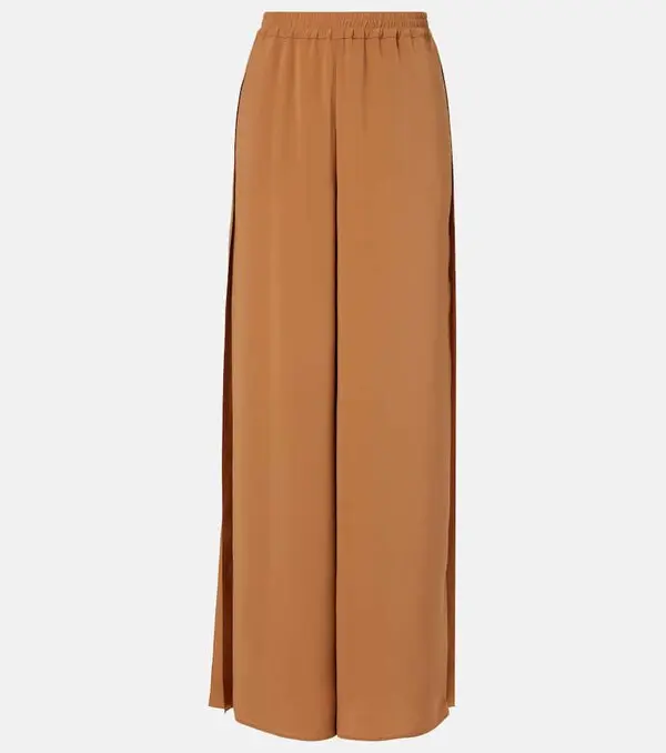 Max Mara Crepe Wide-leg Trousers - Beige