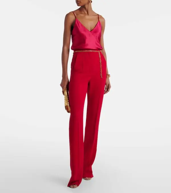Max Mara Silk Satin Camisole - Red