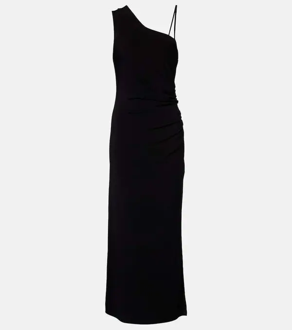 Max Mara Fiabe One-shoulder Midi Dress - Black