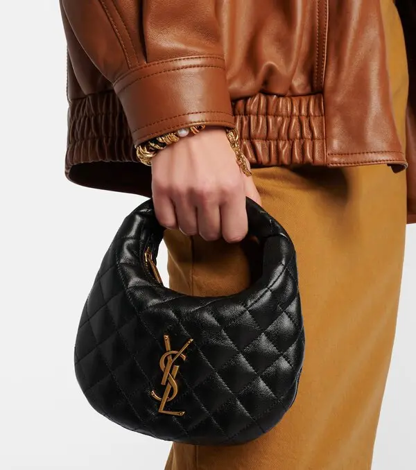 Saint Laurent Quilted Leather Top-handle Bag - Black