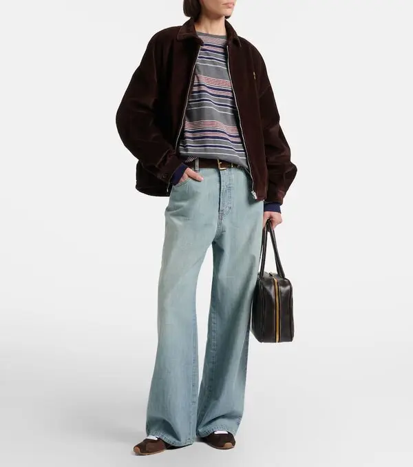 Miu Miu Plume Suede-trimmed Sneakers - Brown