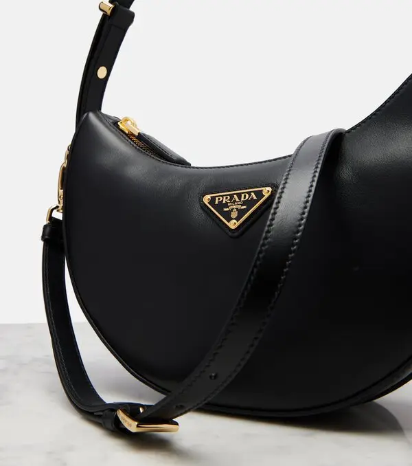 Prada Arqué Mini Leather Shoulder Bag