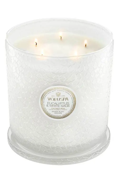 Voluspa Eucalyptus & White Sage Five-wick Hearth Candle - No Color