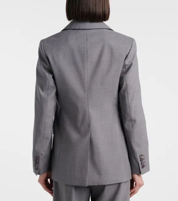 Max Mara Circense Virgin Wool Blazer - Grey