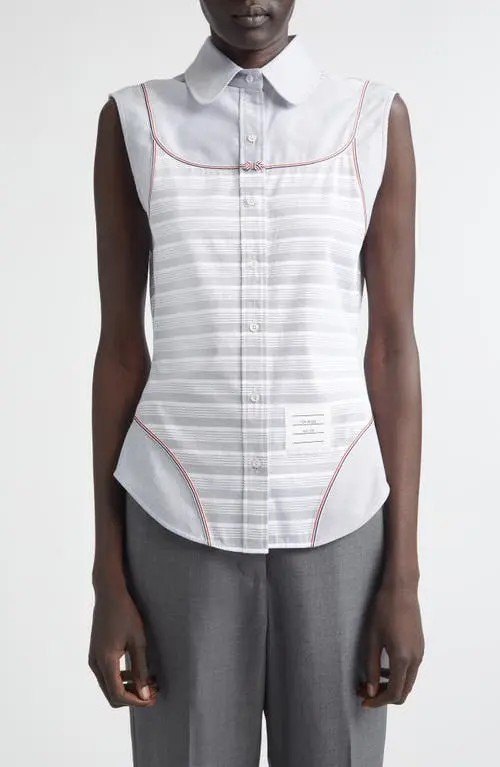 Thom Browne Sleeveless Oxford Shirt