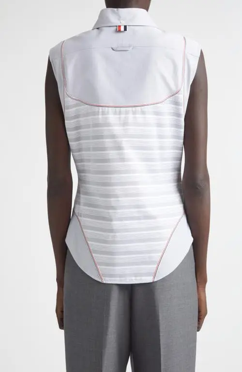 Thom Browne Sleeveless Oxford Shirt
