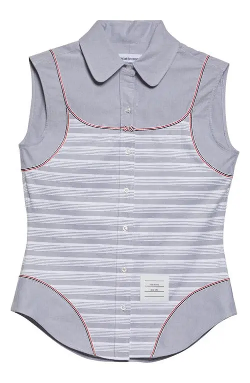 Thom Browne Sleeveless Oxford Shirt