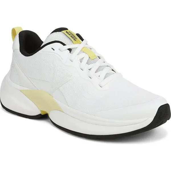 Vionic Walk Quest Athletic Sneakers - White/black