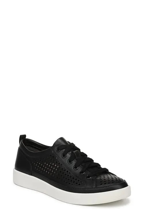 Vionic Winny Perf Sneaker - Black Leather