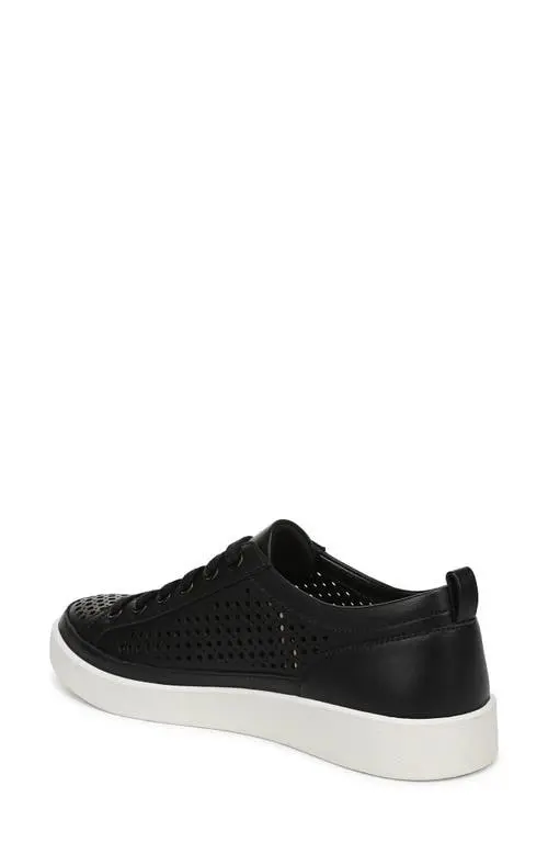 Vionic Winny Perf Sneaker - Black Leather