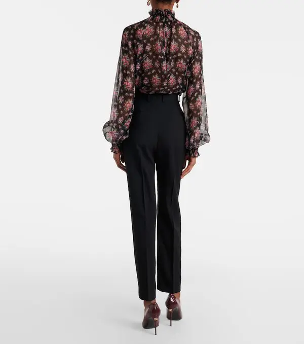 Dolce & Gabbana Wool-blend Slim Fit Trousers