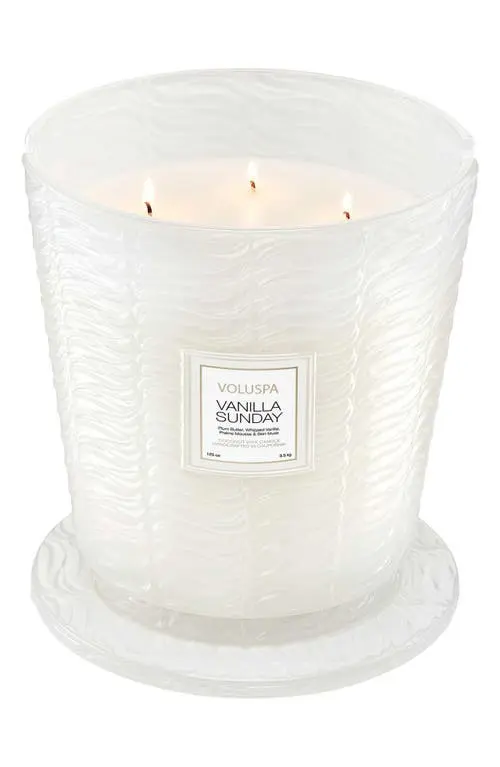 Voluspa Vanilla Sunday Lidded Hearth Candle