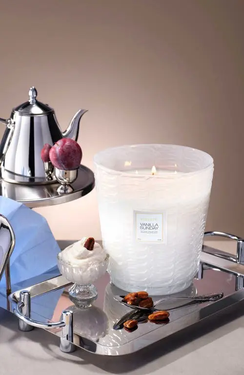 Voluspa Vanilla Sunday Lidded Hearth Candle