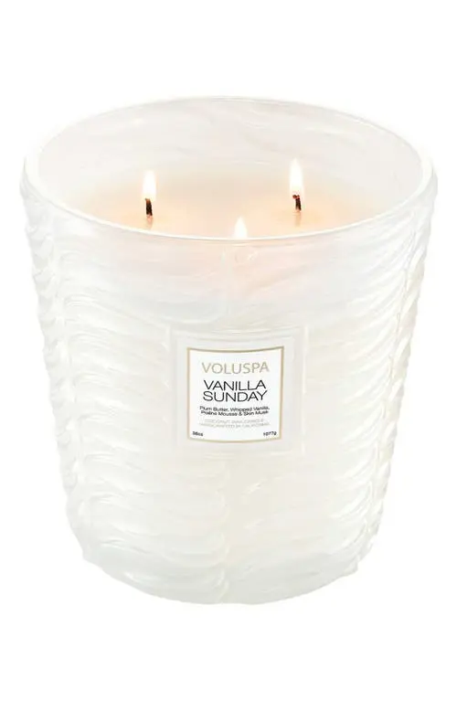 Voluspa Vanilla Sunday 3-wick Hearth Candle
