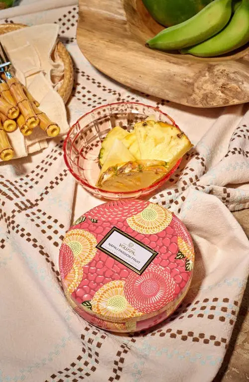 Voluspa Napali Passion Fruit 3-wick Tin Candle