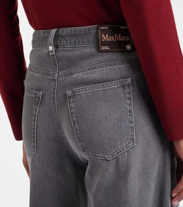 Max Mara Allegra Barrel-leg Jeans - Grey