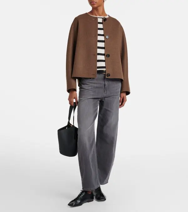 Max Mara Divina Striped Cotton-blend Jersey T-shirt