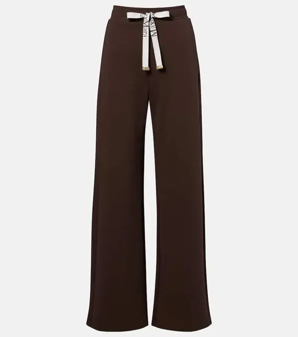 Max Mara Bali Cotton-blend Wide-leg Sweatpants