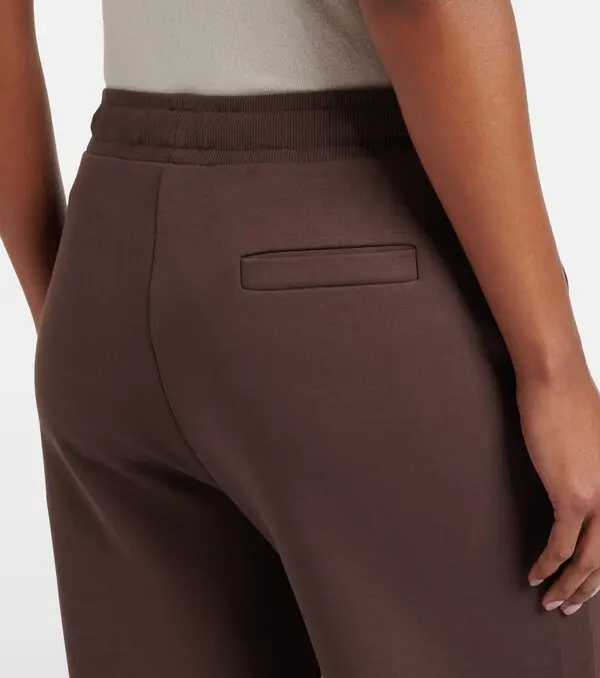 Max Mara Bali Cotton-blend Wide-leg Sweatpants