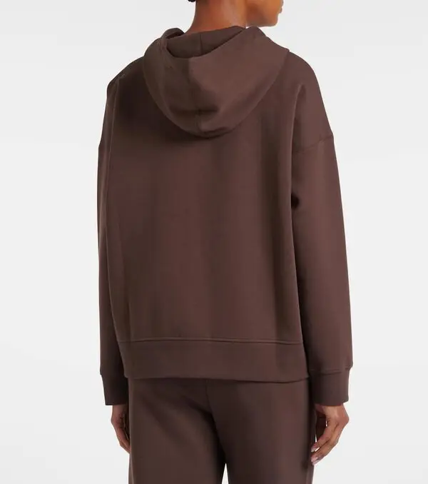 Max Mara Jour Cotton-blend Hoodie - Brown
