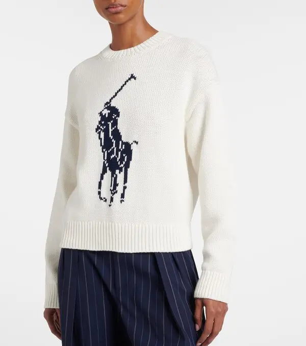 Polo Ralph Lauren Big Pony Intarsia Cotton Sweater