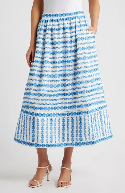 French Connection Structured Taffeta Midi Skirt