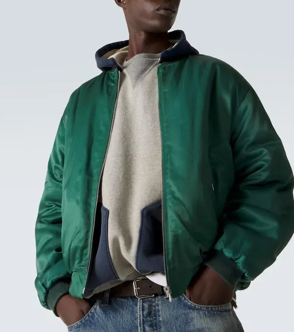 A.PRESSE Cotton-blend Bomber Jacket