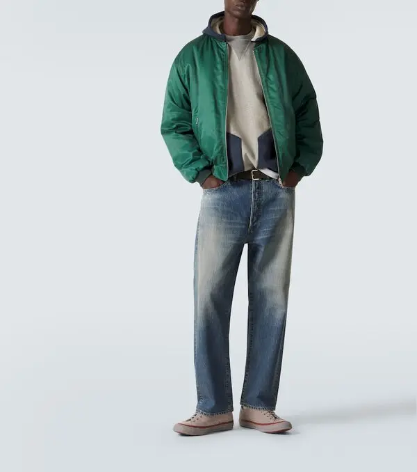 A.PRESSE Cotton-blend Bomber Jacket