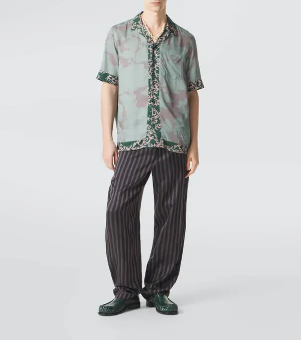Dries Van Noten Printed Bowling Shirt