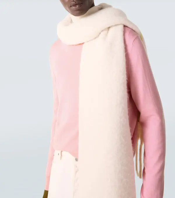 ALLUDE Virgin Wool Crewneck Sweater - Pink