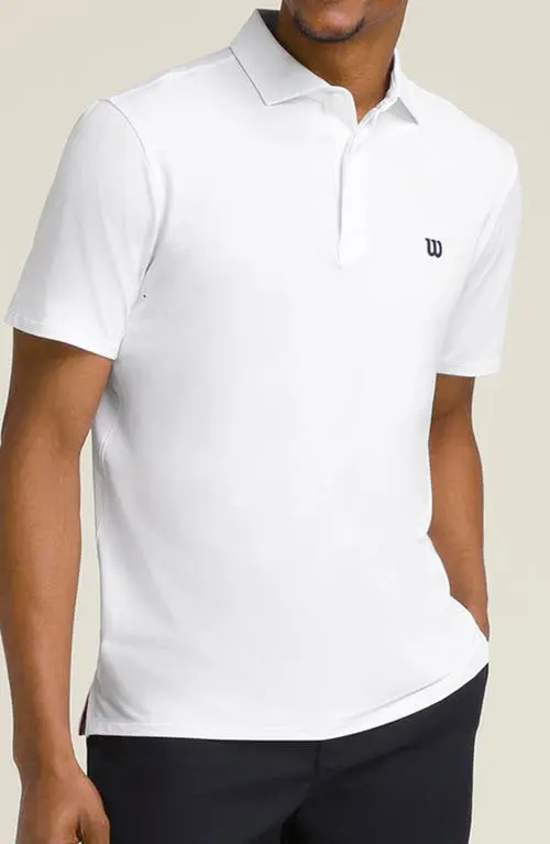 Wilson League Polo - Bright White/black