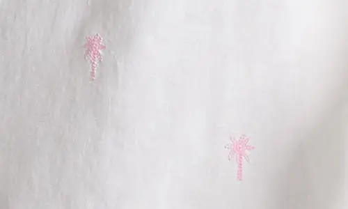 Tommy Bahama Palm Tree Embroidered Linen Dress