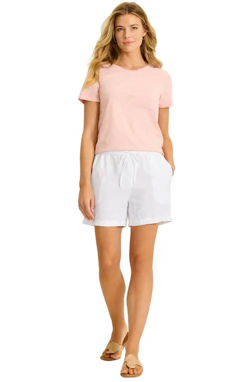 Tommy Bahama Palm Tree Embroidered Linen Shorts