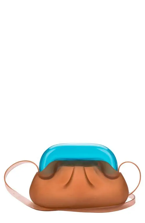 Melissa Glass Jelly Shoulder Bag - Orange/blue